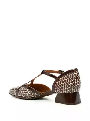 Chie Mihara Hidrow Geometric-print T-bar Pumps