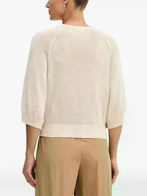 BENETTON Raglan-sleeve Ribbed-trim Sweater