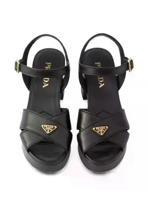 Prada Nappa Leather Platform Sandals