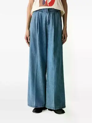 BENETTON Pleated Wide-leg Jeans