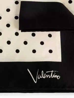Valentino Garavani Polka-dot Silk Scarf