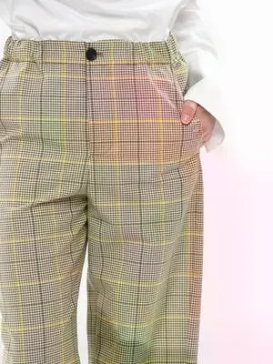 Marni Checked Straight-leg Trousers