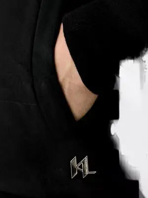 Karl Lagerfeld Logo-plaque Zip-up Jacket