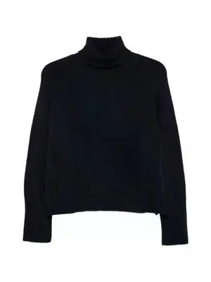 BASE Roll-Neck Ribbed-Trim Sweater