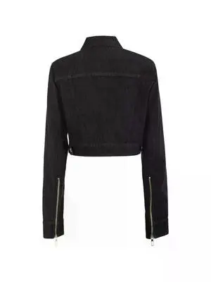 Sportmax Cropped Zip-up Denim Jacket