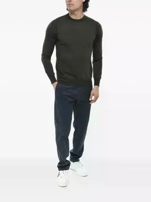 PAOLO PECORA Crew-neck Long-sleeves Sweatshirt - Green