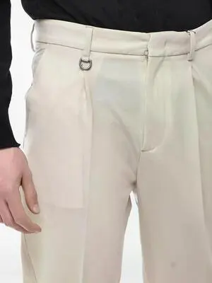 PAOLO PECORA Single-pleat Turn-up Trousers