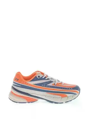 DIESEL® D-airspeed Striped Lace-up Sneakers - Orange