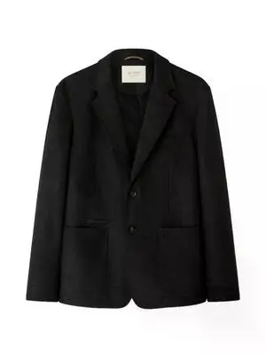 RETORI Single-breasted Padded Blazer - Grey