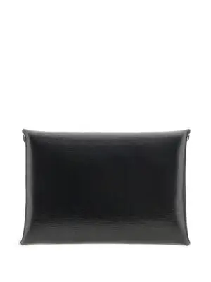 JIL SANDER Logo-print Leather Folded Coin Purse - Black