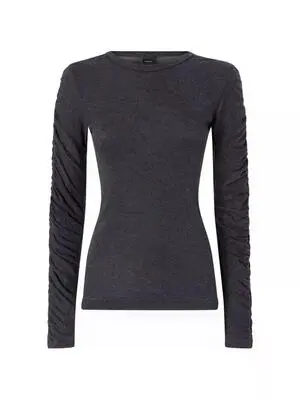 Pinko Ruched Sleeve Sweater - Grey