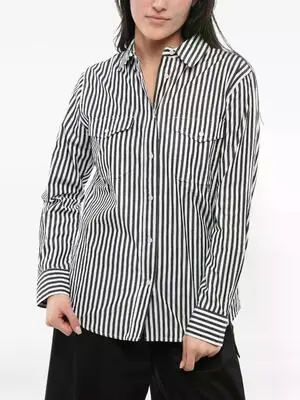 Woolrich Sahariana Striped Cotton Shirt - White