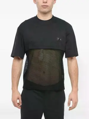 Neil Barrett Mesh-panel T-shirt - Black