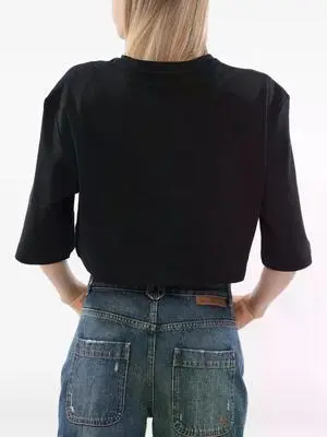 John Richmond Logo Print Cropped T-shirt
