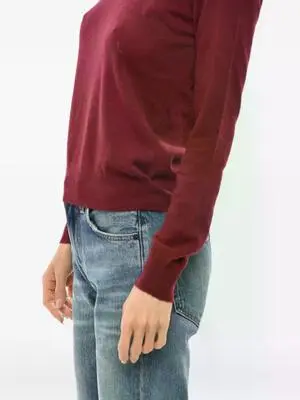 Malo Crew Neck Long Sleeve Sweater - Red