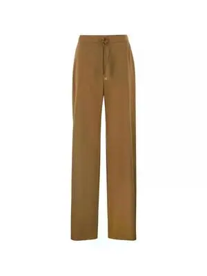 Max Mara Drawstring Wide-leg Trousers - Brown