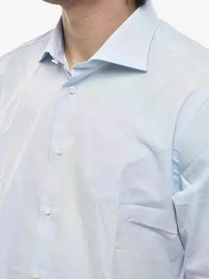 BORRIELLO NAPOLI Button-down Long-sleeve Cotton Shirt