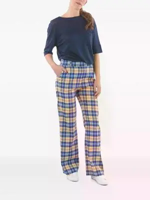 Woolrich Tartan-check Straight-trousers - Blue