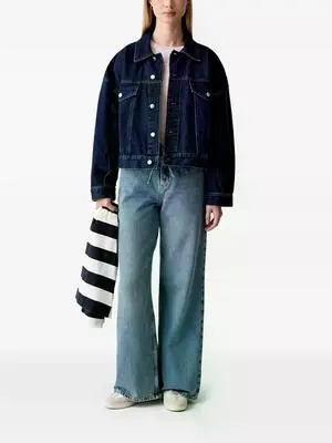 Karl Lagerfeld Tie-fastening Wide-leg Jeans