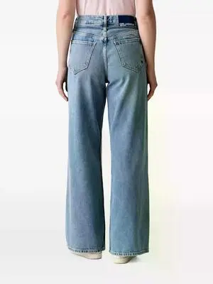 Karl Lagerfeld Tie-fastening Wide-leg Jeans