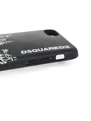 Dsquared2 Leaf-print Logo-detail Iphone 8 Plus Case