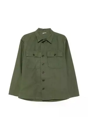 RESOLUTE Button-up Chest-pocket Jacket - Green