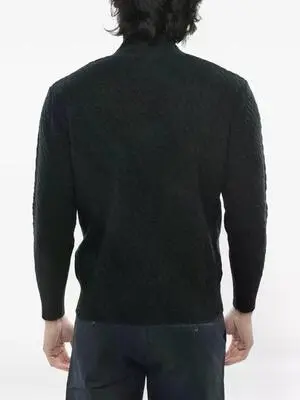 PAOLO PECORA Virgin Wool Textured Roll-neck Knit