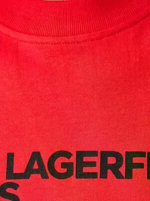 Karl Lagerfeld Logo Print Cotton T-shirt