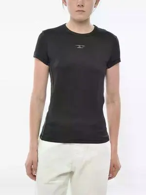 DIESEL® Monogram-plaque T-shirt - Black