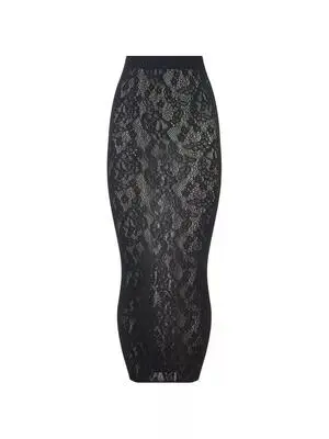 Wolford Infinite Rose Net Skirt - Black