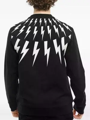 Neil Barrett Fair-isle Thunderbolt Sweatshirt