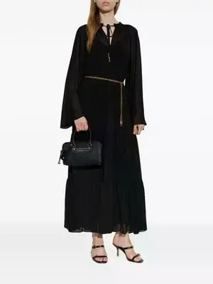 Michael Kors Tiered Maxi Dress With Chain Belt