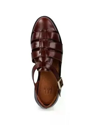 BILLI BI Buckle-fastening Caged Sandals - Brown