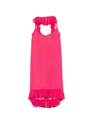 JIJIL Ruffle-trimmed Sleeveless Midi Dress - Pink