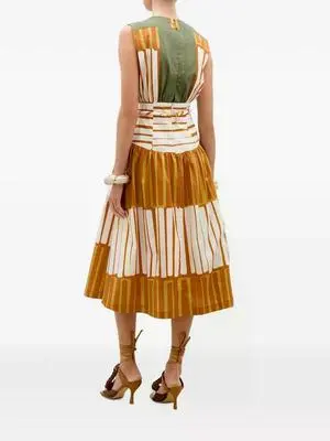 Silvia Tcherassi Striped Midi Dress