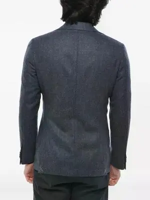 Corneliani Cc Collection Single-breasted Virgin Wool Blazer