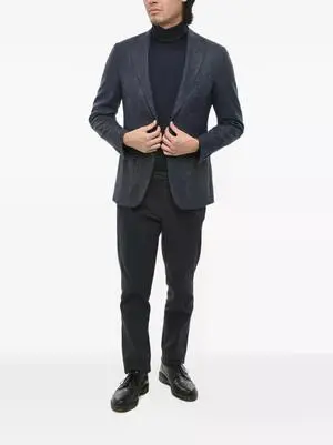 Corneliani Cc Collection Single-breasted Virgin Wool Blazer