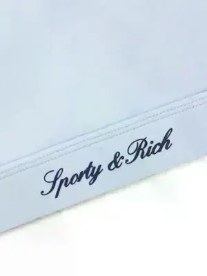 SPORTY & RICH Logo-print Athletic Bra