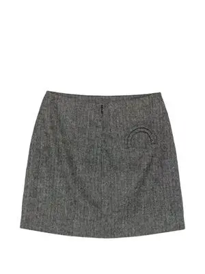 BLAZÉ MILANO Herringbone-pattern Mini Skirt