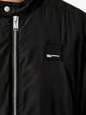 Karl Lagerfeld Logo-patch Quilted-panel Jacket