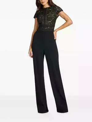 Tadashi Shoji Cyran Lace-panelled Jumpsuit - Black