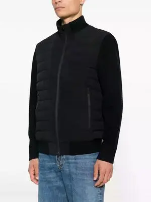 Emporio Armani Quilted Panel Jacket - Blue
