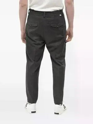 PAOLO PECORA Tailored Design Pleated Trousers With Drawstring Waist