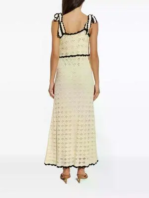 Zimmermann Aster Crocheted Strappy Maxi Dress
