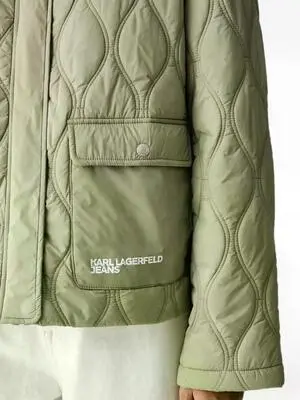 Karl Lagerfeld Quilted Logo-print Jacket