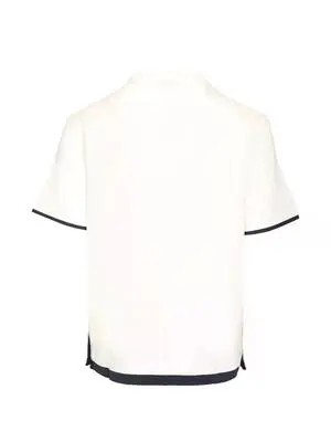 Fendi Embroidered-logo Layered-detail T-shirt