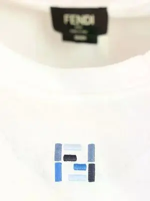 Fendi Embroidered-logo Layered-detail T-shirt