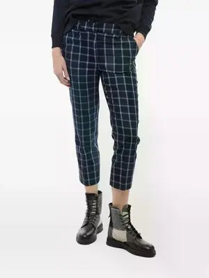 Woolrich Checked Trousers - Blue