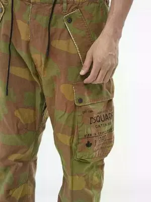 Dsquared2 Camouflage Logo Print Cargo Pants