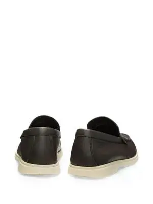 BOSS Grained Leather Loafers